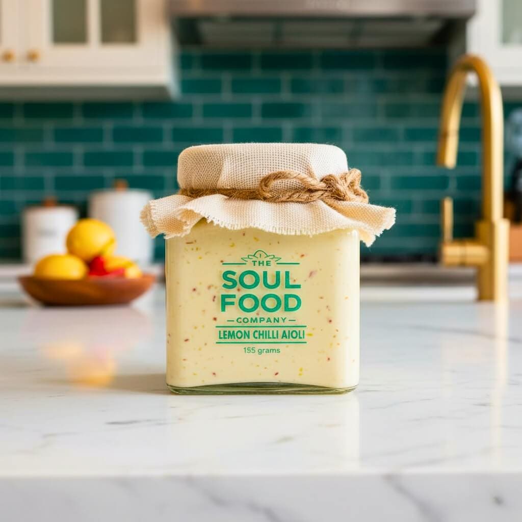 Homemade Roasted Garlic Aioli By the Soul Food Company